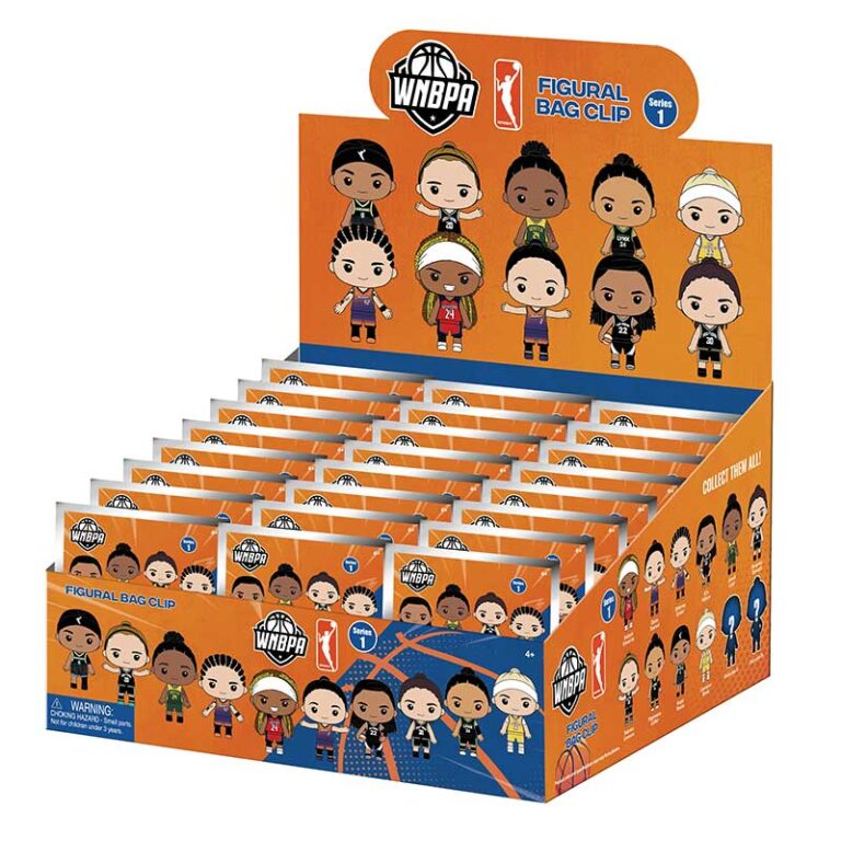 WNBA Basketball 3D Foam Bag Clip, Series 1 - Monogram International Inc.