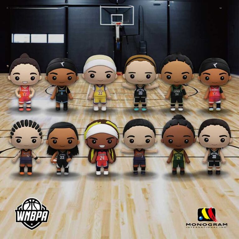 WNBA Basketball 3D Foam Bag Clip, Series 1 - Monogram International Inc.