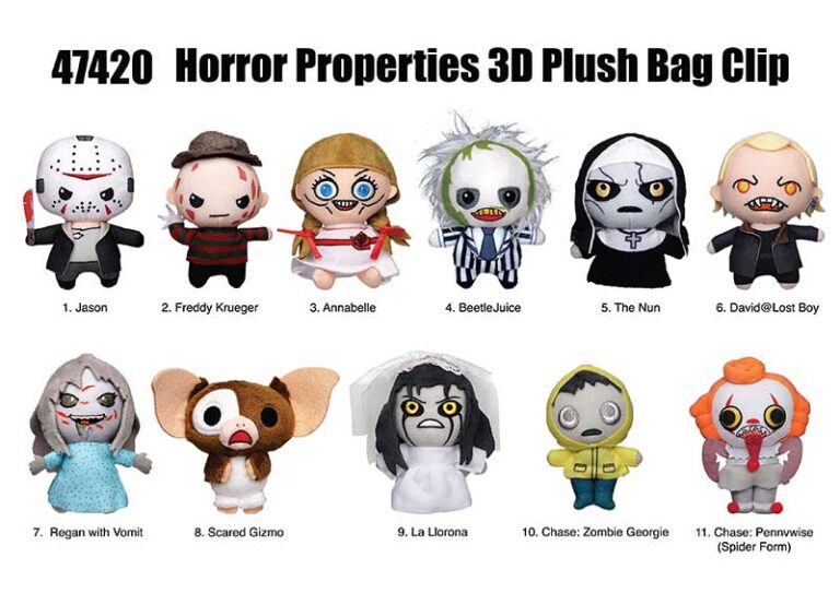 Horror Plush Bag Clip - Monogram International Inc.