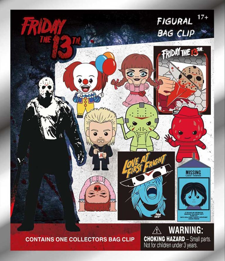 Warner Brother Horror 3D Foam Bag Clip, Series 9 - Monogram ...