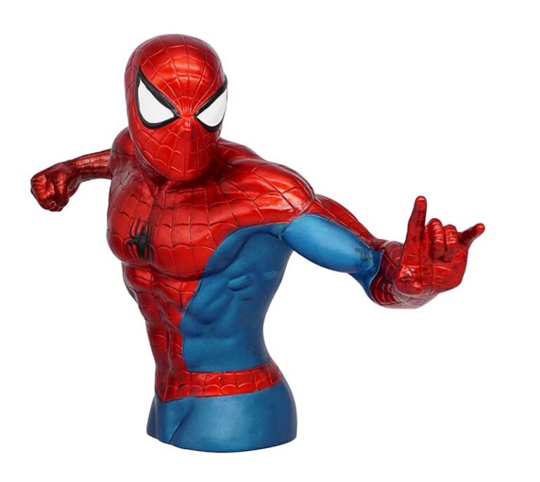 Spider Man PVC Bust Bank (Metallic Paint) - Monogram International Inc.