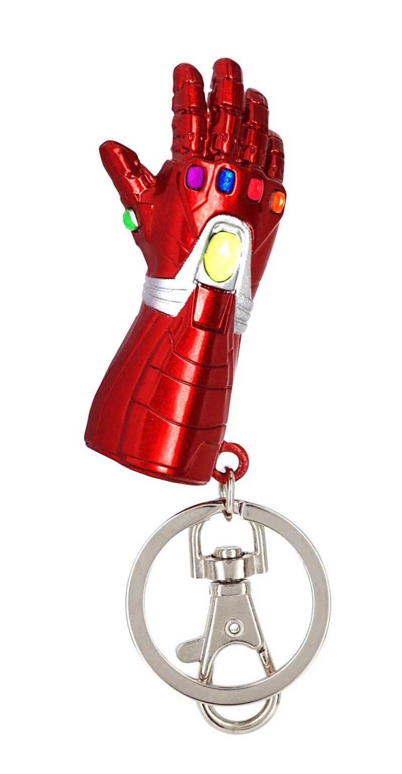 Infinity Saga (M) Iron Man Infinity Gauntlet Colored Pewter Key Ring ...