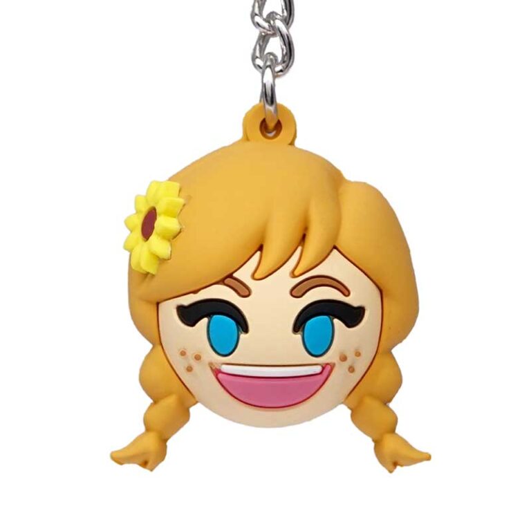 Disney Frozen Anna Emoji Icon Ball Key Ring - Monogram International Inc.