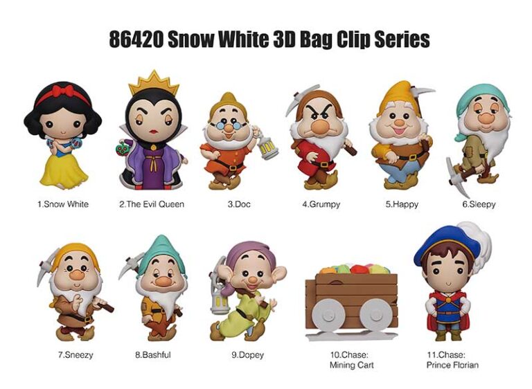 Snow White Classic 3D Foam Bag Clip, Series 66 - Monogram International ...