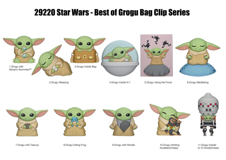 Best Of Grogu 3D Foam Bag Clip - Monogram International Inc.