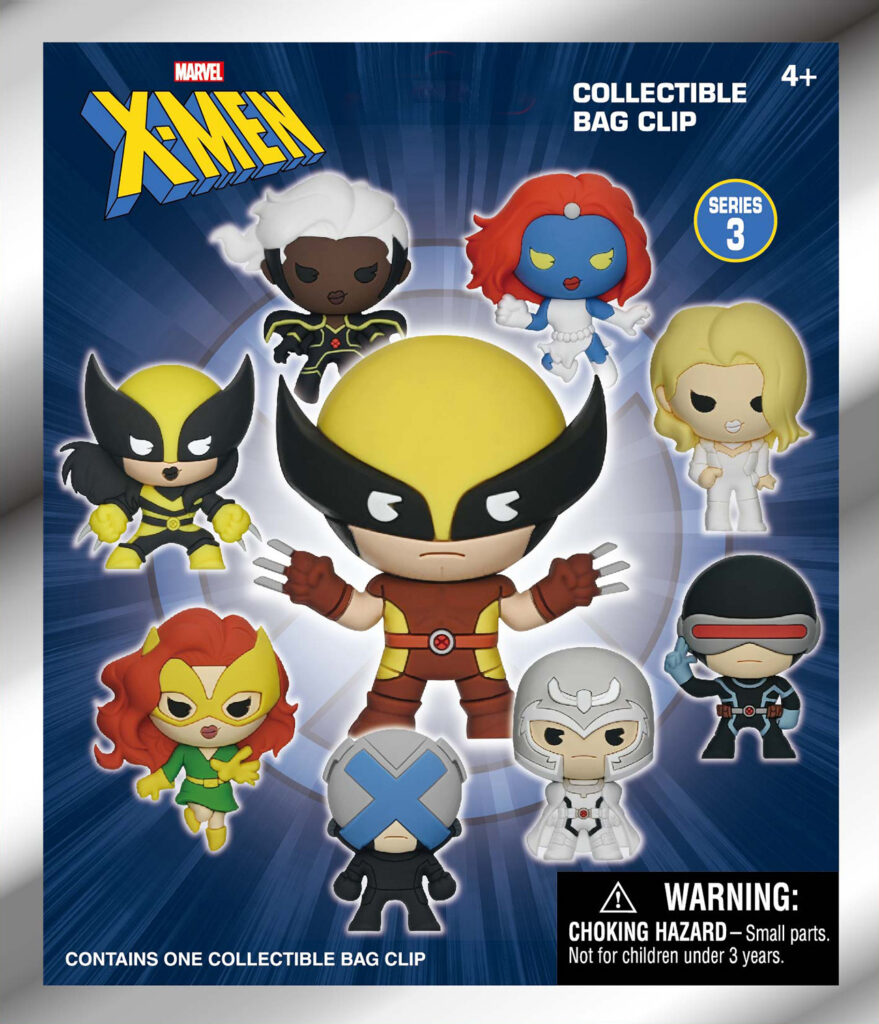 X-Men Classic 3D Foam Bag Clip, Series 3 - Monogram International Inc.
