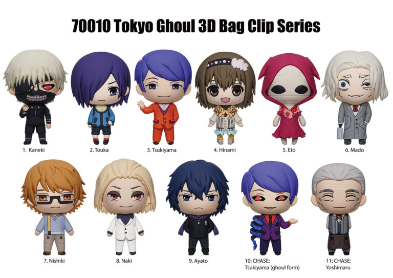 Tokyo Ghoul 3D Foam Bag Clip, Series 1 - Monogram International Inc.