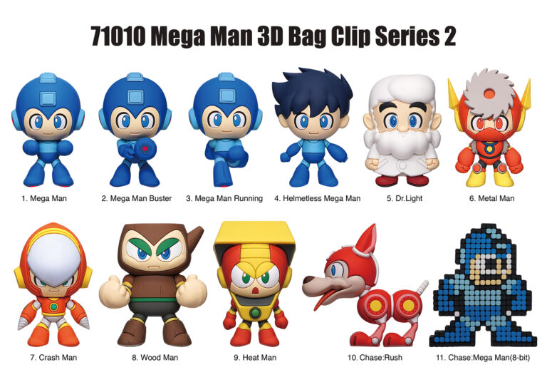Mega Man 3D Foam Bag Clip, Series 2 - Monogram International Inc.