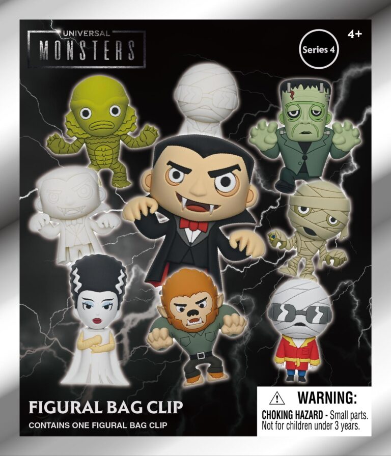 Universal Monsters 3D Foam Bag Clip, Series 4 - Monogram International Inc.