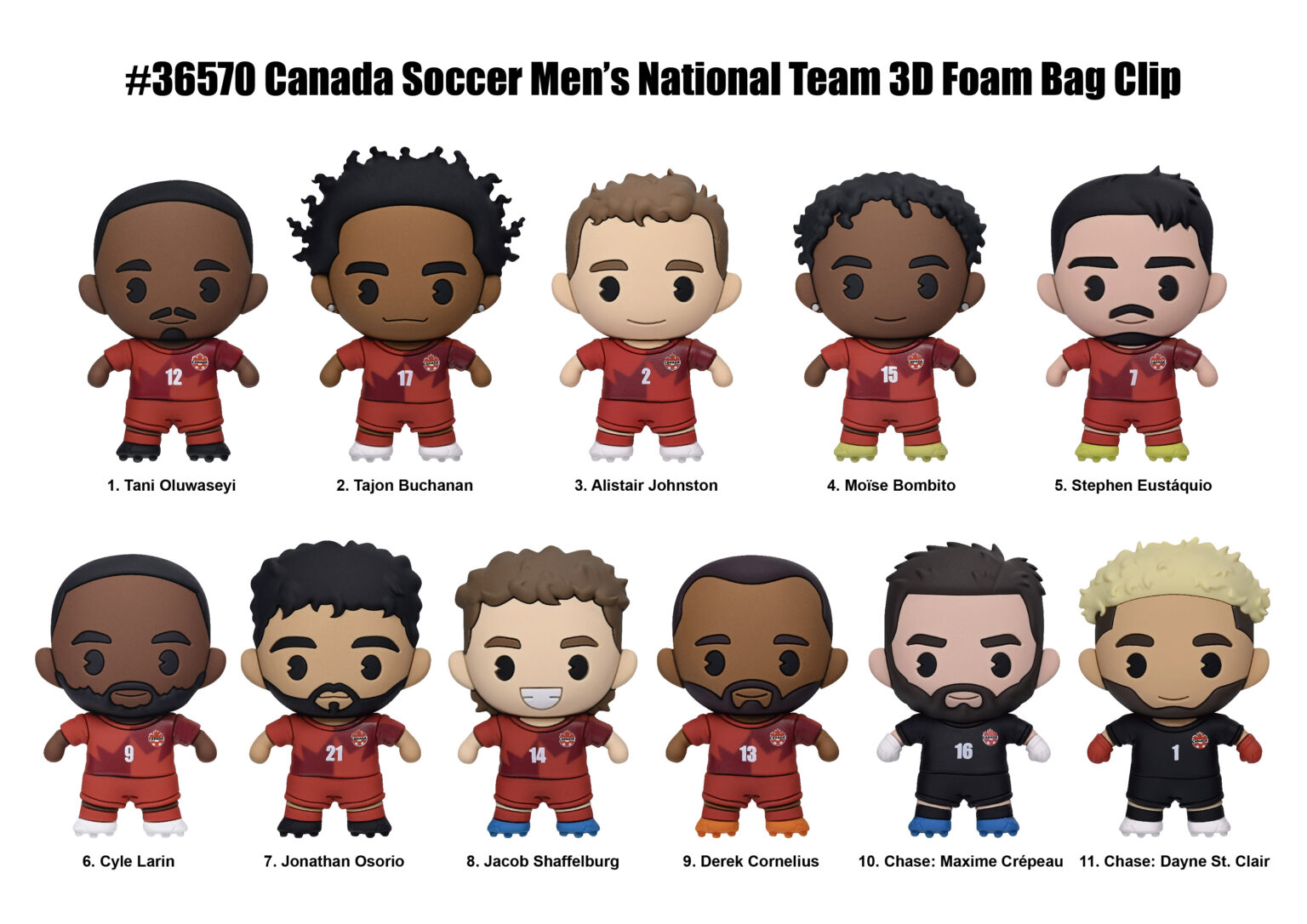 New Arrival: Soccer National Team 3D Foam Bag Clips (Canada, Mexico ...